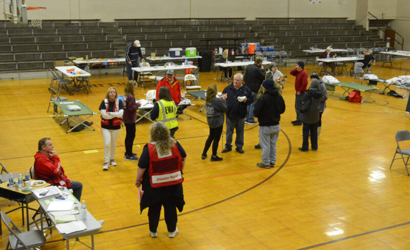 Dozens Take Shelter in East Palestine High School Gym | News, Sports ...